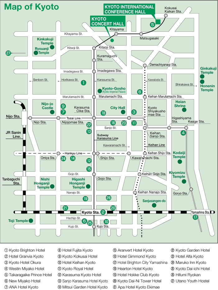 Map of kyoto